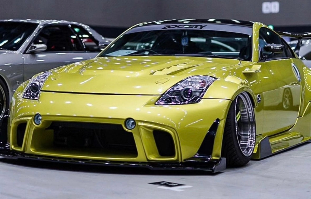 M-SPORTS FRONT CANARDS (FRP) NISSAN 350Z (Z33) – Blacklist Motorsports