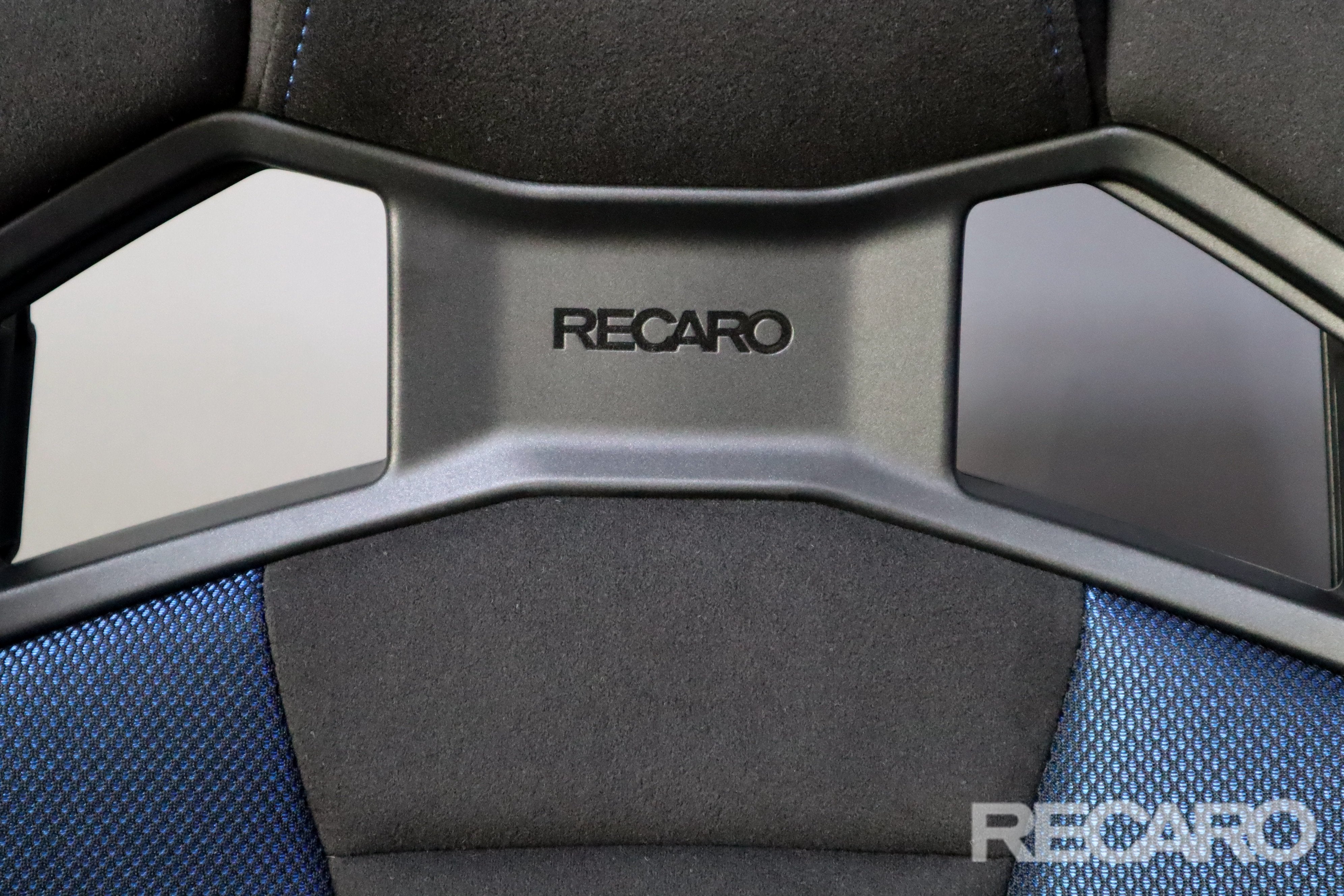 RECARO JAPAN SPORTSTER GK100H KAMUI BLACK & GLASS MESH BLUE MANUAL REC ...