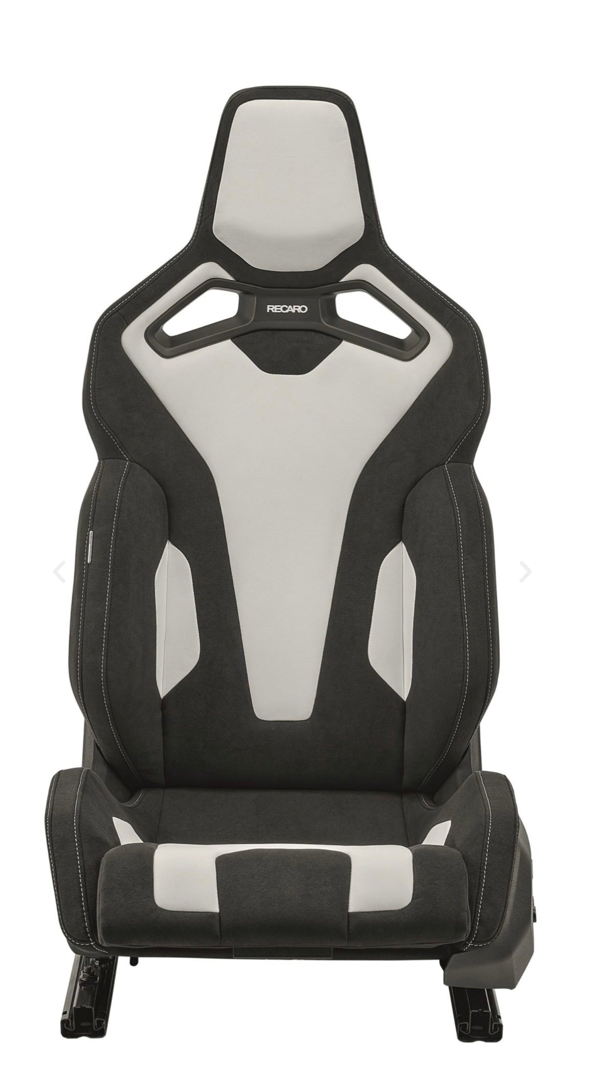 RECARO SPORT C RECLINER LEATHER WHITE / DINAMICA BLACK (5DR W/O HEAT R ...