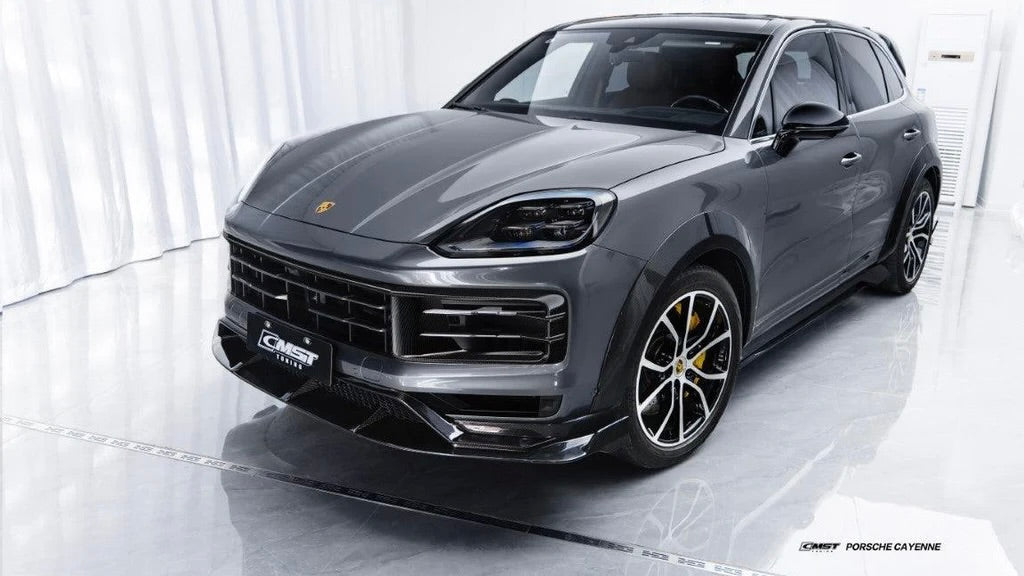 CMST TUNING CARBON FIBER & FRP FRONT LIP FOR PORSCHE CAYENNE 9Y0/E-HYB ...