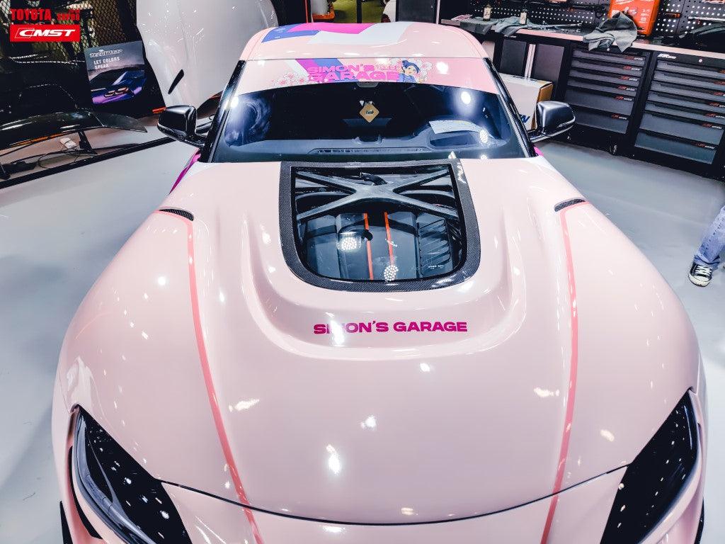 CMST TUNING CARBON FIBER & FRP FTI CONVERSION KIT HOOD FOR TOYOTA GR S ...