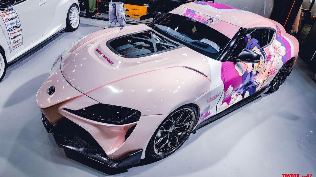 CMST TUNING CARBON FIBER & FRP FTI CONVERSION KIT HOOD FOR TOYOTA GR S ...