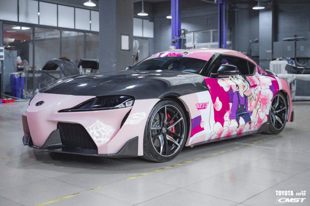 CMST TUNING CARBON FIBER & FRP FTI CONVERSION KIT SIDE SKIRTS FOR TOYO ...