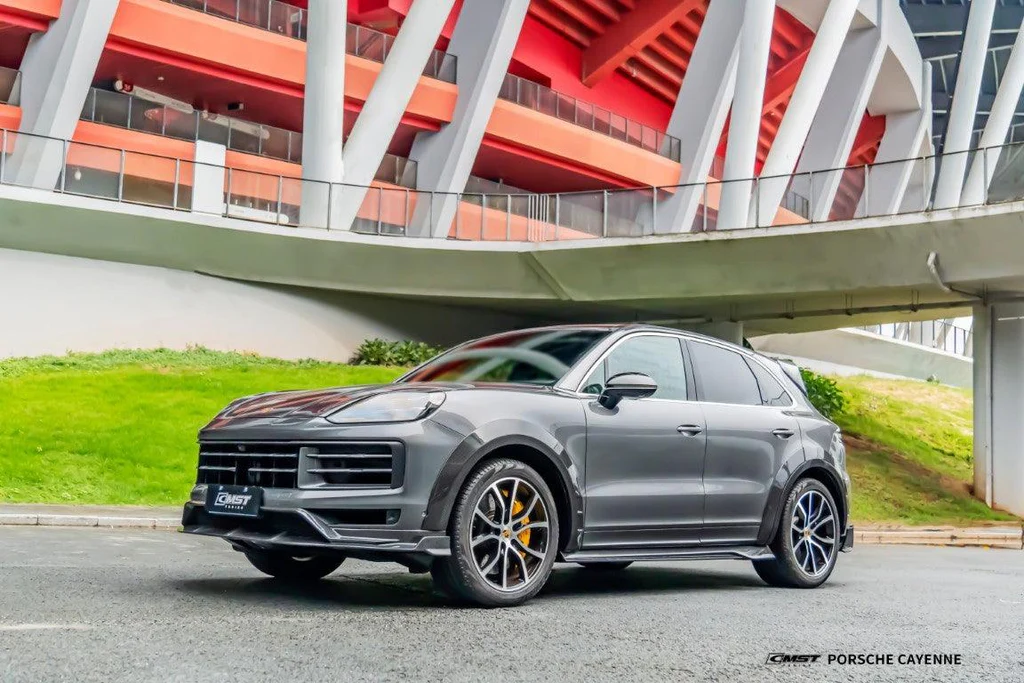 CMST TUNING CARBON FIBER & FRP FRONT LIP FOR PORSCHE CAYENNE 9Y0/E-HYB ...