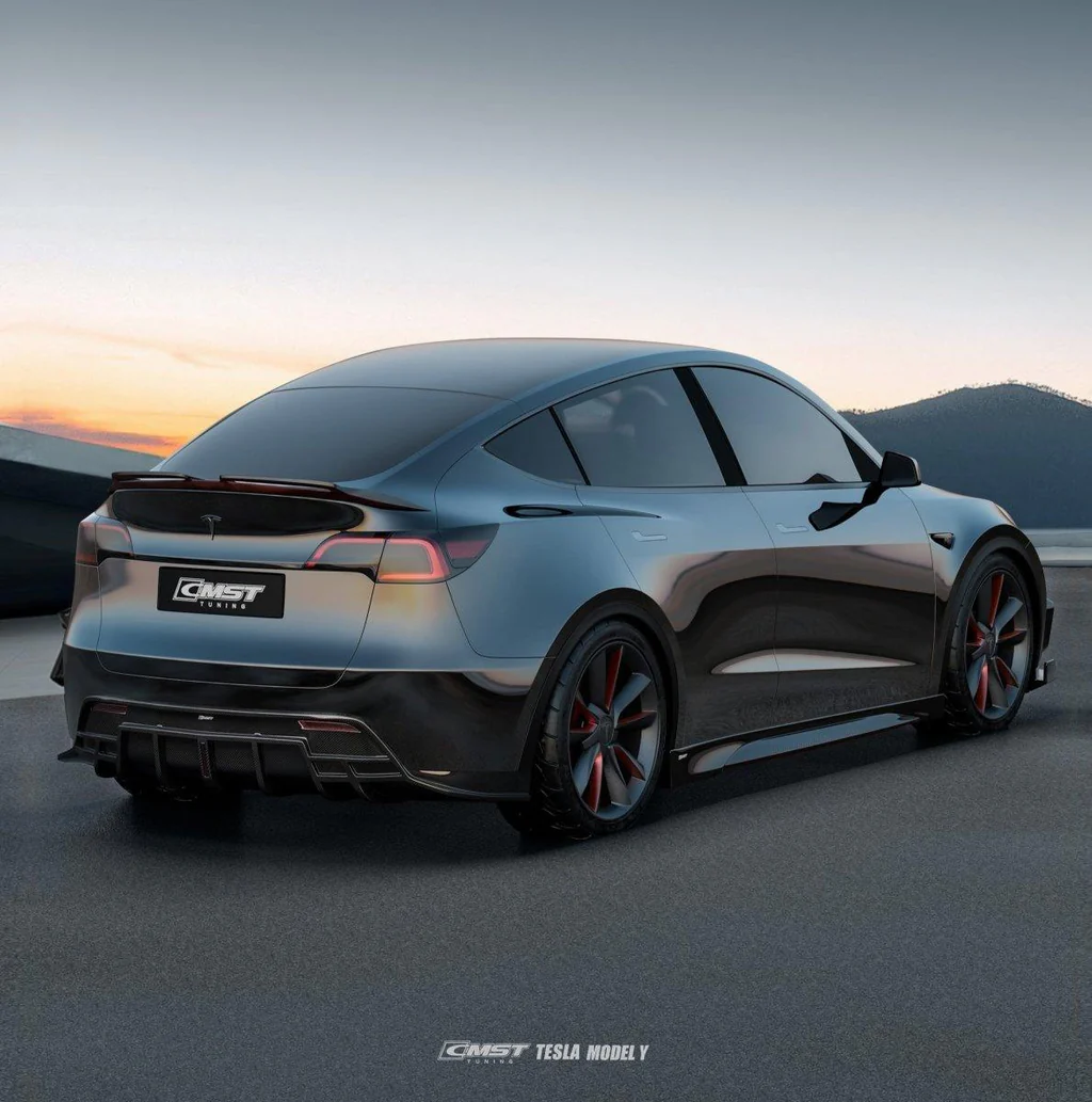 CMST TUNING CARBON FIBER REAR DIFFUSER VER.5 FOR TESLA MODEL Y ...