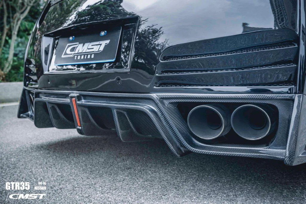 CMST TUNING STAGE 2 REAR BUMPER & REAR DIFFUSER FOR NISSAN GTR GT-R R3 ...