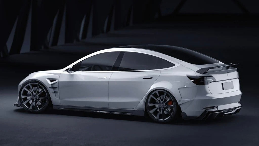 CMST TUNING TESLA MODEL 3 WIDEBODY FENDER FLARES WHEEL ARCHES 10 PCS ...