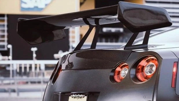 ROBOT CRAFTSMAN SWAN NECK HAMMER GT WING FOR NISSAN GTR R35 (FRP & CAR ...