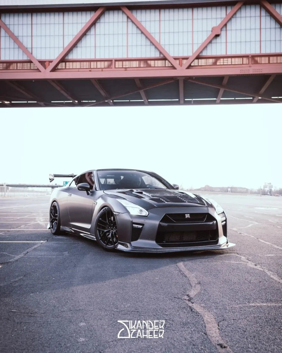 ROBOT CRAFTSMAN SWAN NECK HAMMER GT WING FOR NISSAN GTR R35 (FRP & CAR ...