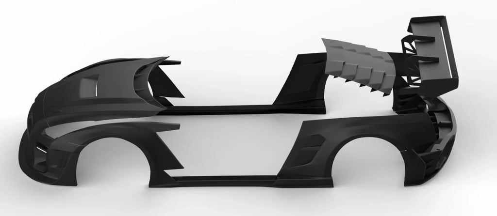 ROBOT CRAFTSMAN "GODZILLA" WIDEBODY FULL BODY KIT FOR NISSAN GTR R35 2 ...